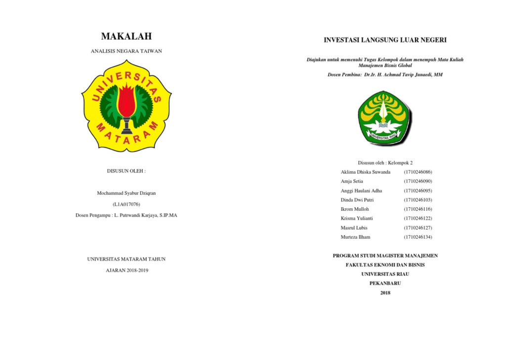 Contoh Cover Makalah Kuliah – Nguliah.com